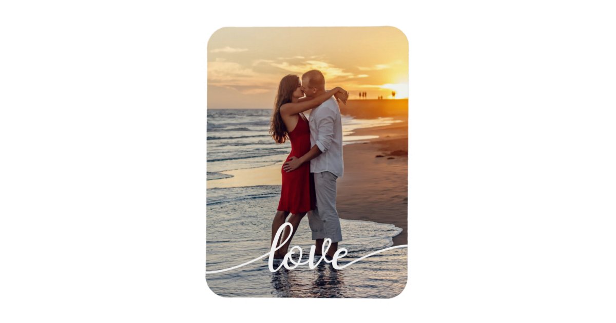 Create Your Love Romantic Photo Magnet | Zazzle