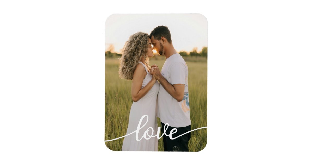 Create Your Love Romantic Photo Magnet | Zazzle