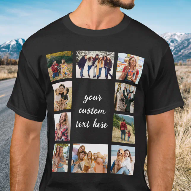 Create Your Own 10 Photo Collage T-Shirt | Zazzle