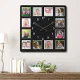Create Your Own 12 Family Kids Photo Collage Black Square Wall Clock ...