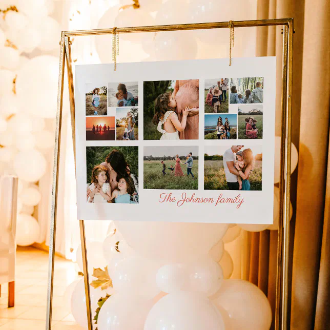 Create Your Own 12 Photo Collage Poster | Zazzle