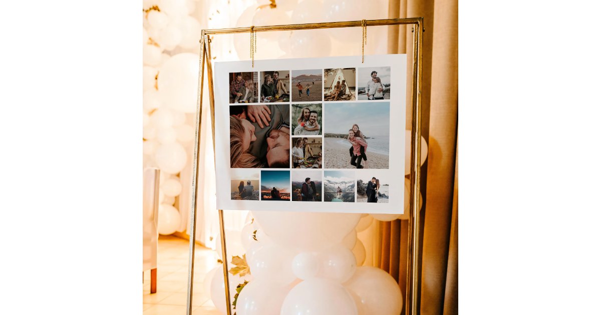 Create Your Own 14 Photo Collage Poster | Zazzle