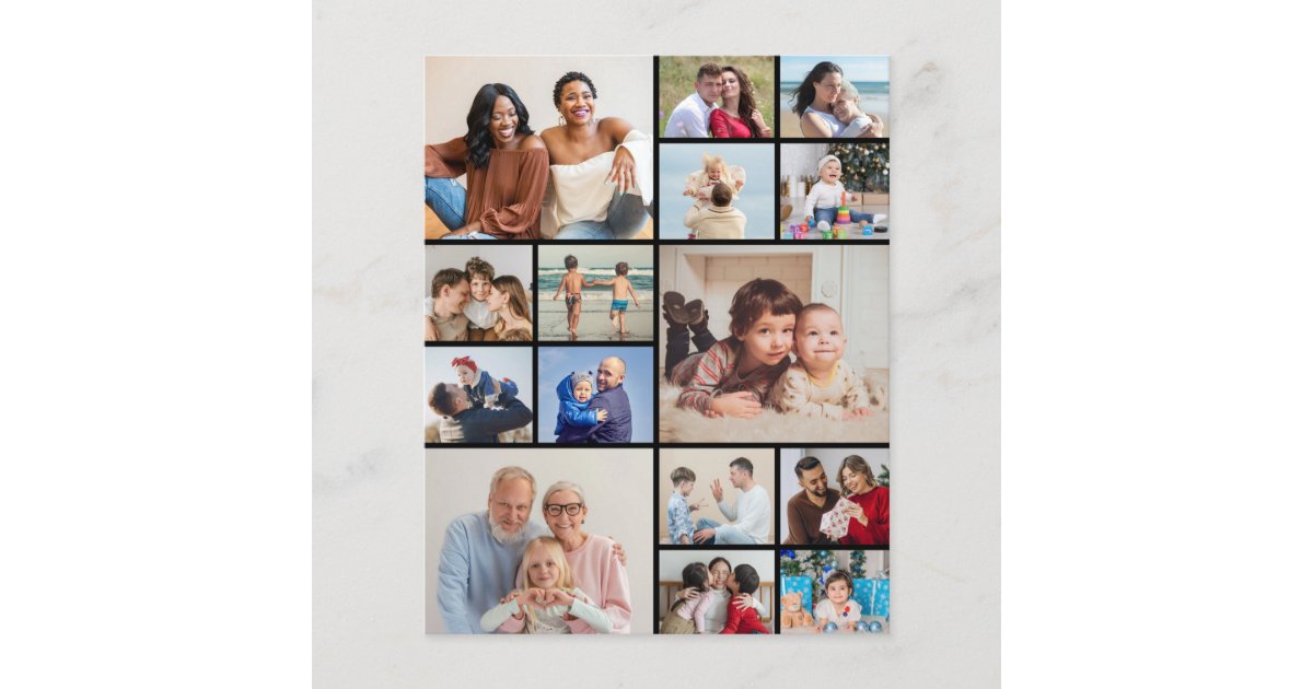 Create Your Own 15 Photo Collage Paper Sheet/Flyer | Zazzle