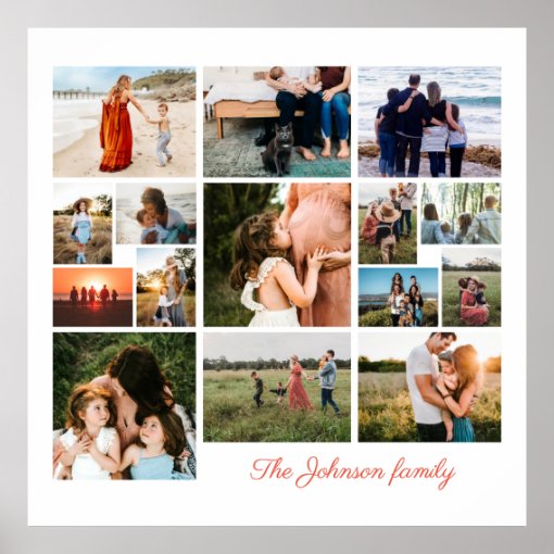 Create Your Own 15 Photo Collage Poster | Zazzle