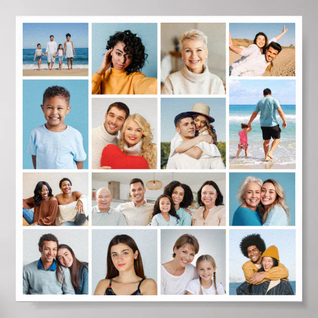 Create Your Own 15 Photo Collage Poster | Zazzle