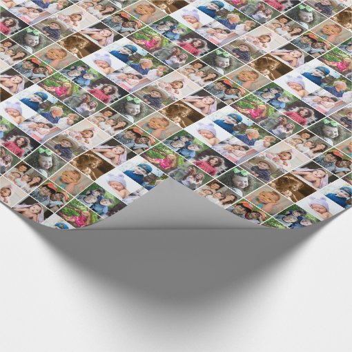 Create Your Own 16 Photo Collage Personalized Wrapping Paper | Zazzle