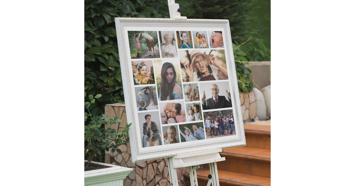 Create Your Own 17 Photo Collage Foam Board | Zazzle