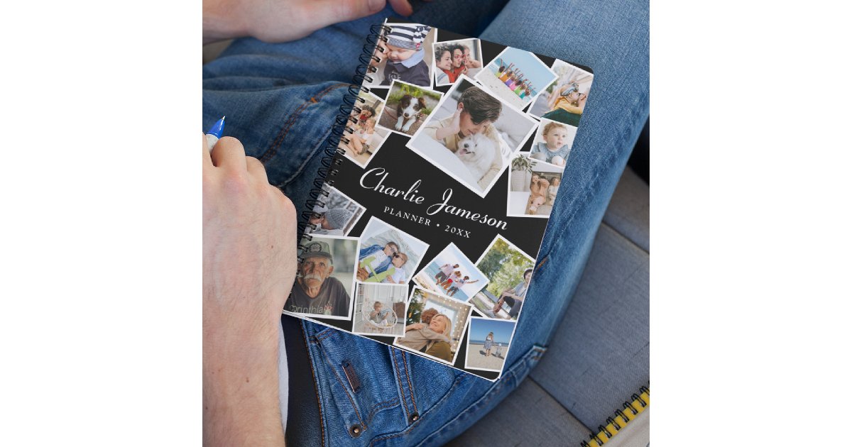 Create Your Own 17 Photo Collage Personalized Year Planner | Zazzle