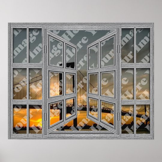 Create Your Own 18 Pane Open Window Poster | Zazzle.com