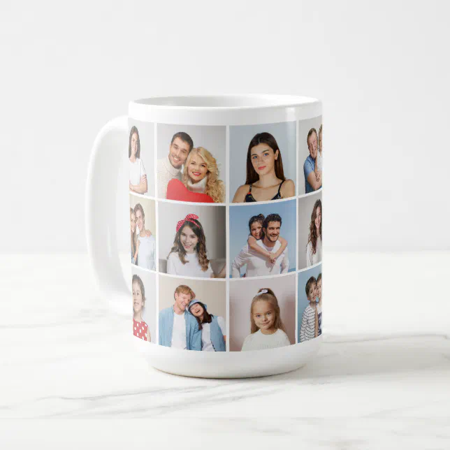 Create Your Own 18 Photo Collage Coffee Mug | Zazzle