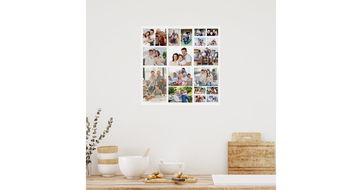 Create Your Own 19 Photo Collage Poster | Zazzle