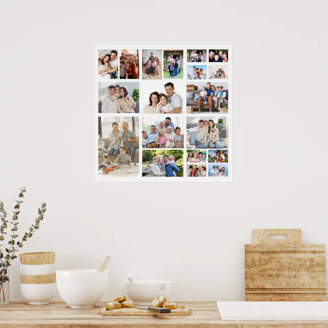 Create Your Own 19 Photo Collage Poster | Zazzle