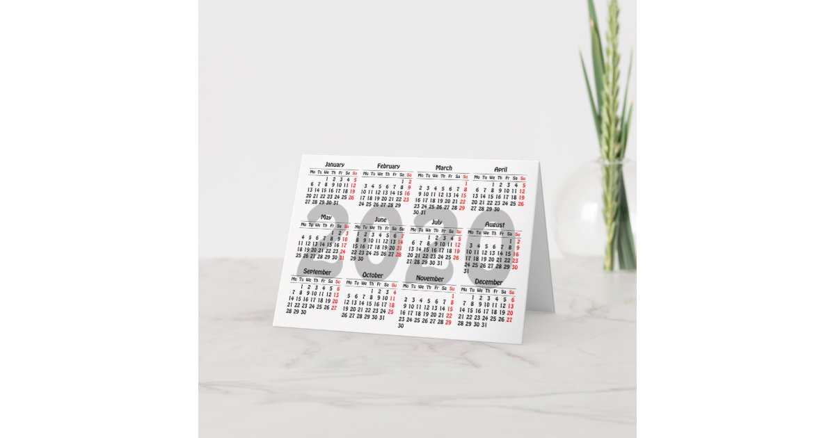 Create your own 2020 calendar card | Zazzle