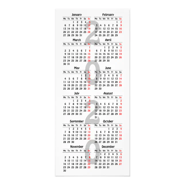 Create your own 2020 calendar rack card | Zazzle