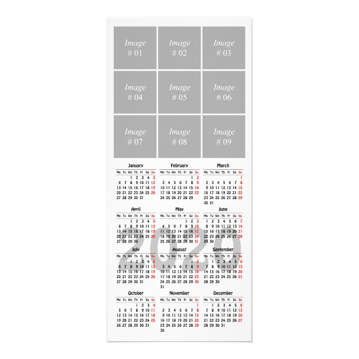 Create your own 2020 calendar rack card | Zazzle