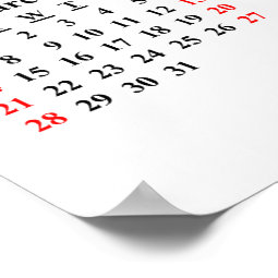 Create Your Own 2021 Custom Calendar Poster | Zazzle