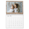 Create Your Own 2023 Family Photo Rustic Wood Calendar | Zazzle