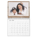 Create Your Own 2023 Family Photo Rustic Wood Calendar | Zazzle