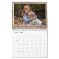 Create Your Own 2023 Family Photo Rustic Wood Calendar | Zazzle