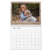 Create Your Own 2023 Family Photo Rustic Wood Calendar | Zazzle