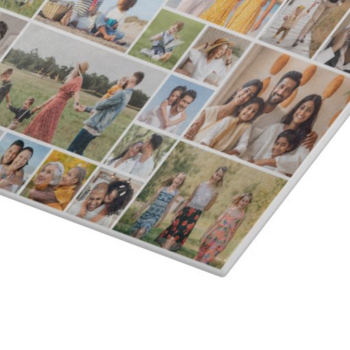 Create Your Own 20 Photo Collage Cutting Board | Zazzle