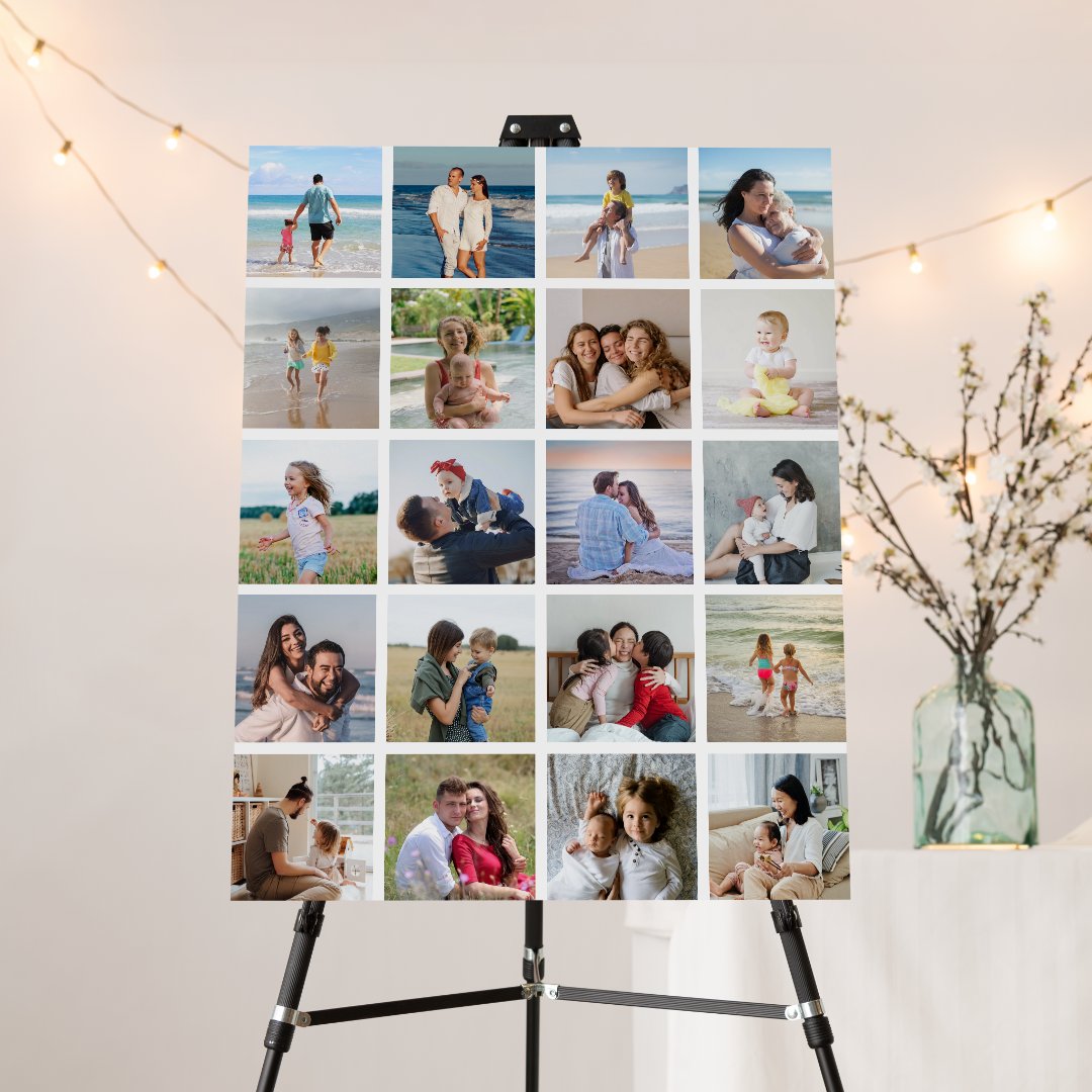Create Your Own 20 Photo Collage Foam Board | Zazzle