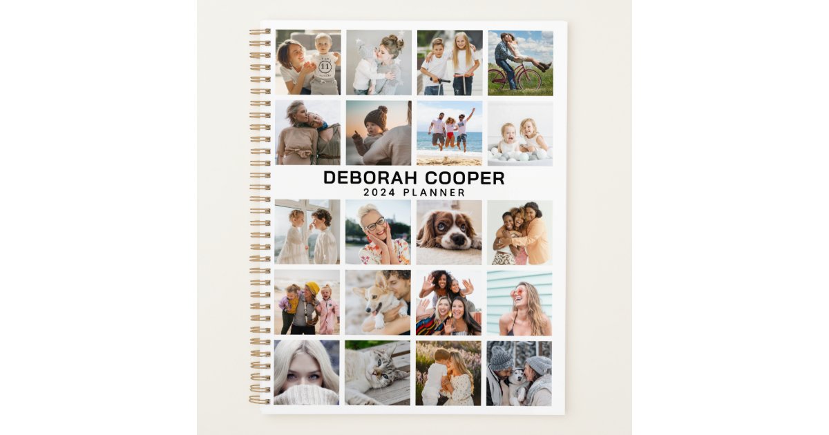 Create Your Own 20 Photo Collage Personalized Year Planner | Zazzle