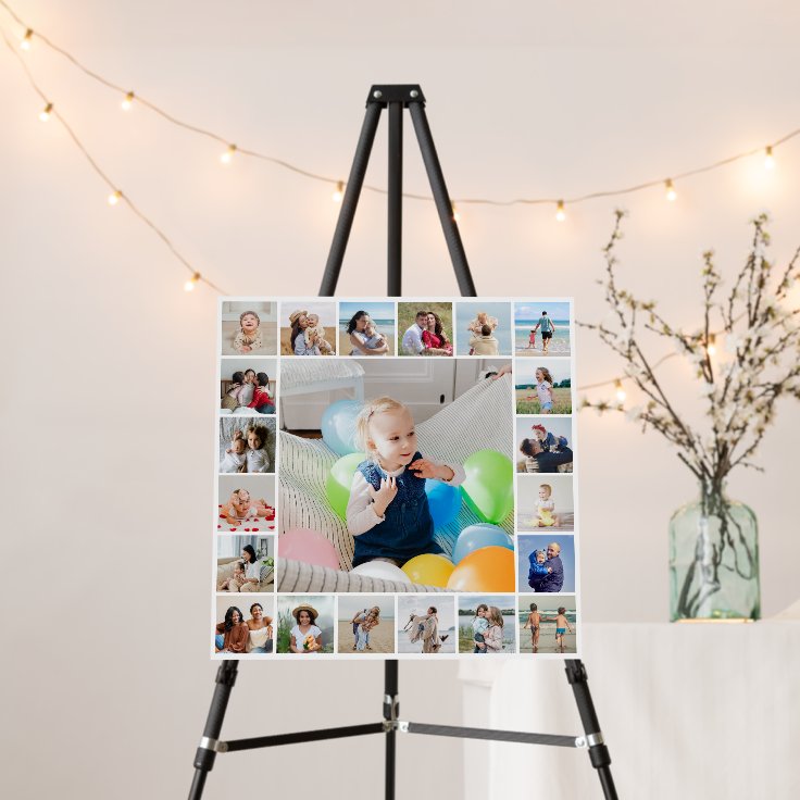 Create Your Own 21 Photo Collage Foam Board | Zazzle