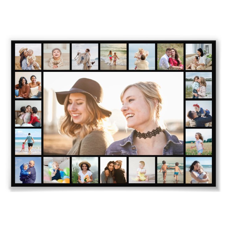 Create Your Own 21 Photo Collage Photo Enlargement | Zazzle