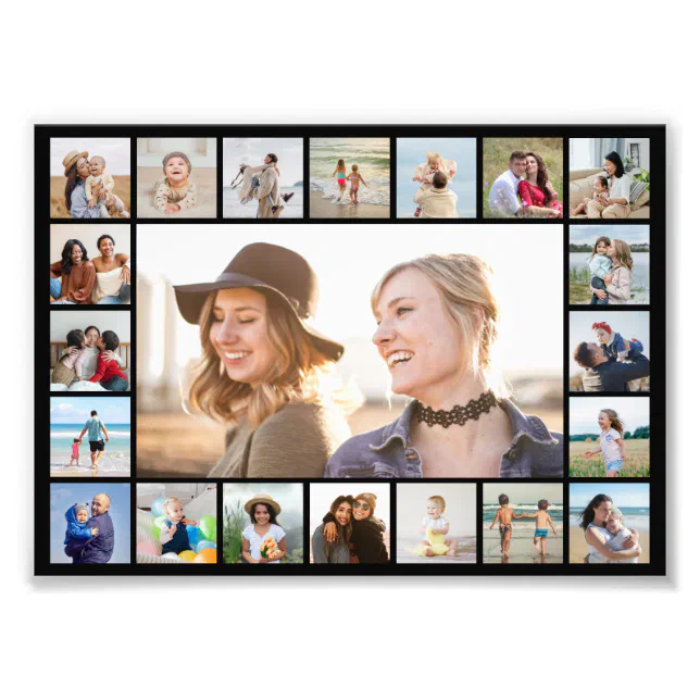 Create Your Own 21 Photo Collage Photo Enlargement | Zazzle