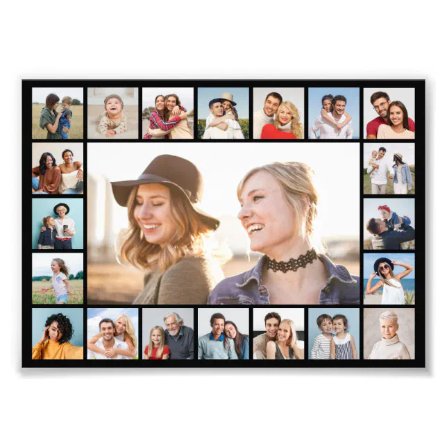 Create Your Own 21 Photo Collage Photo Enlargement | Zazzle
