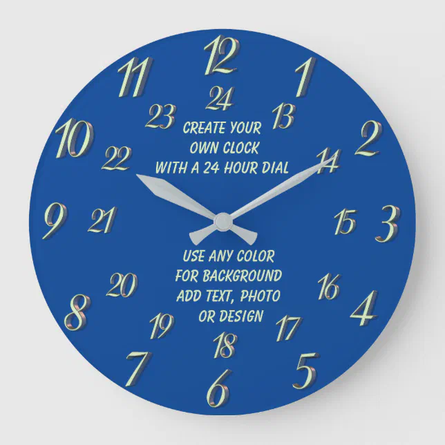 CREATE YOUR OWN 24 HOUR CLOCK | Zazzle
