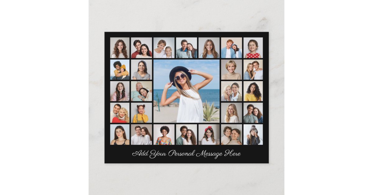 Create Your Own 27 Photo Collage Paper Sheet/Card | Zazzle