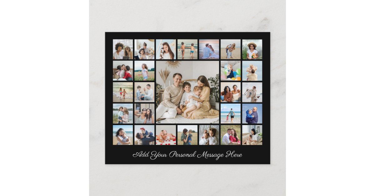 Create Your Own 27 Photo Collage Paper Sheet/Card | Zazzle