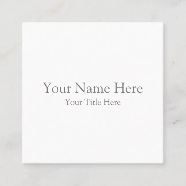 Create Your Own 2.5" x 2.5" Matte Business Cards | Zazzle