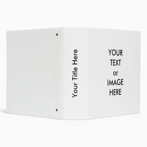 CREATE YOUR OWN 2" BINDER TEMPLATE (White) | Zazzle