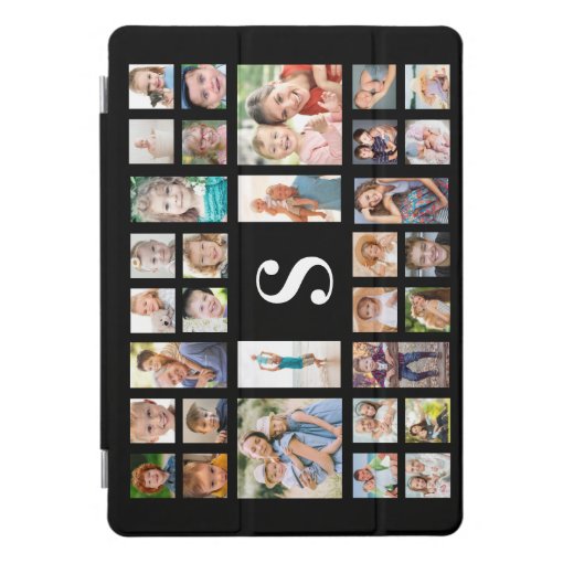 Create Your Own 32 Family Photo Collage iPad Pro Cover | Zazzle
