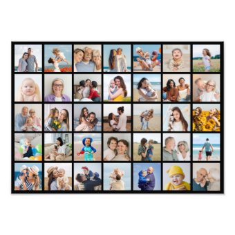 Create Your Own 35 Photo Collage Photo Enlargement | Zazzle