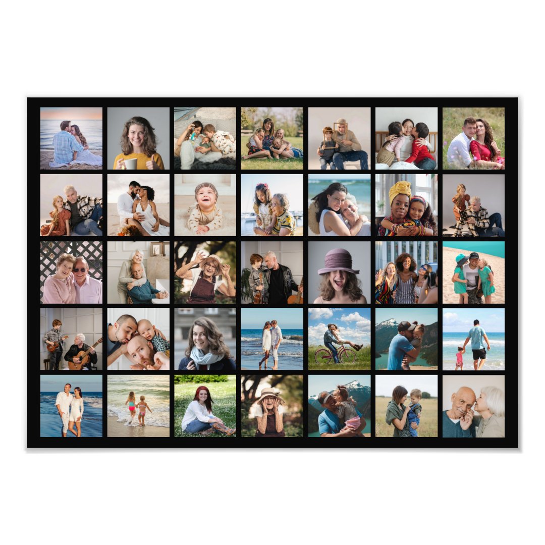 Create Your Own 35 Photo Collage Photo Enlargement | Zazzle