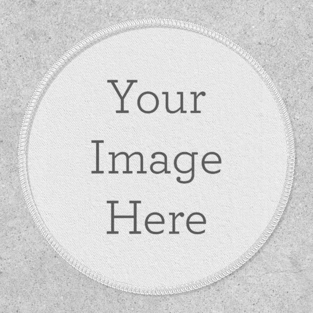 Create Your Own 3" Circle White Iron-On Patch | Zazzle