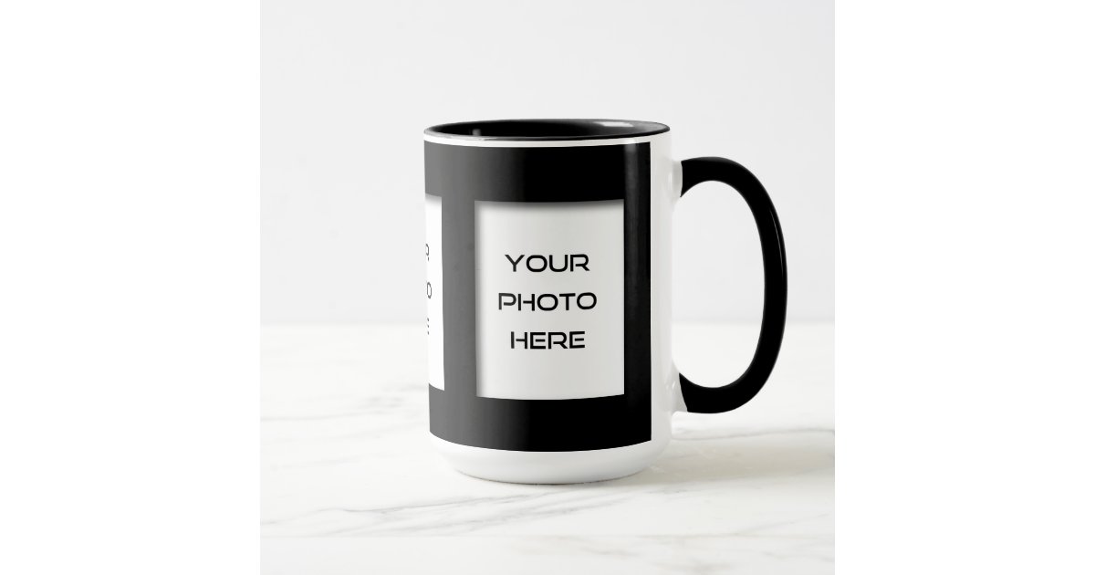 Create-Your-Own 3-Photo Classic Coffee Mug (Black) | Zazzle