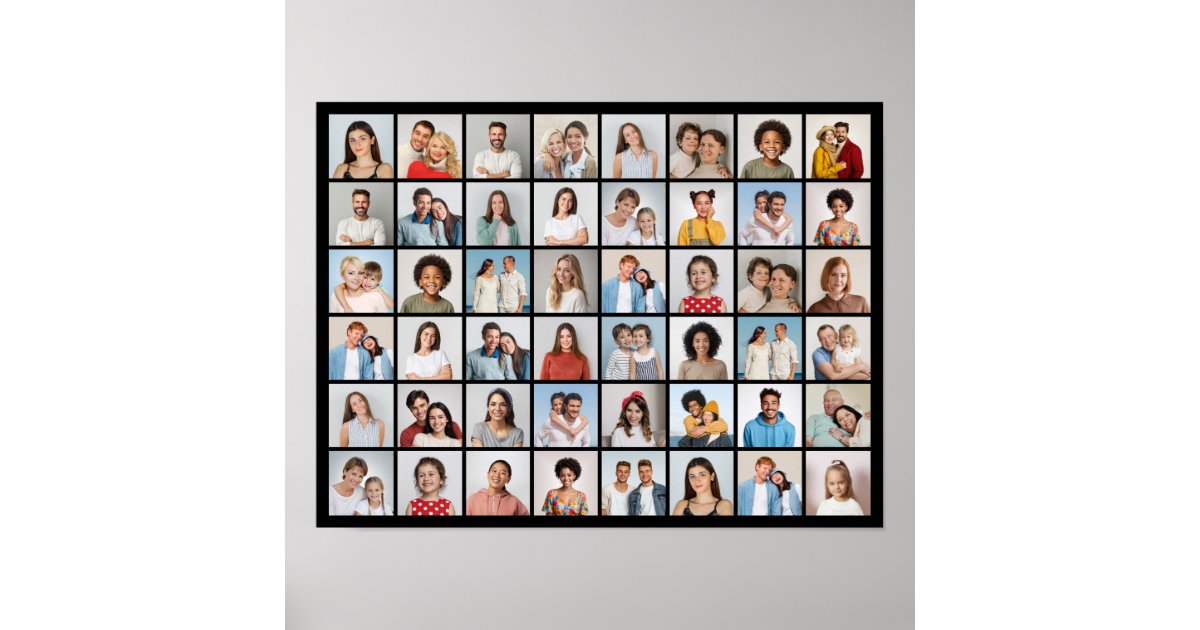Create Your Own 48 Photo Collage Poster | Zazzle
