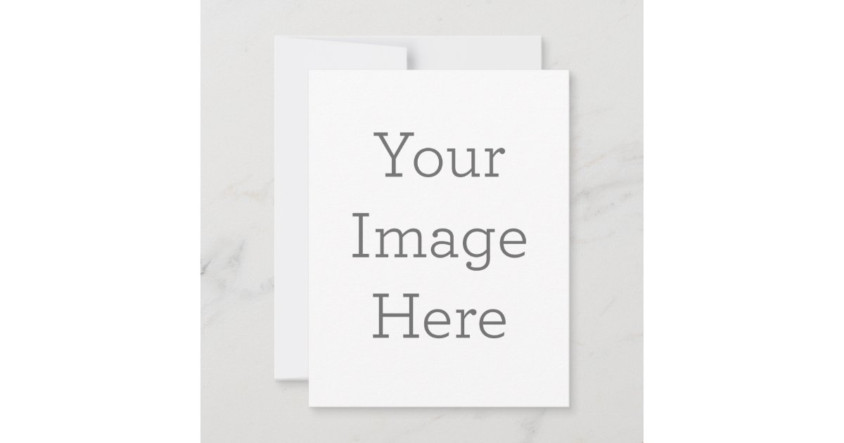 Create Your Own 4.25''x5.5" Square Matte Card | Zazzle
