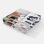 Create Your Own 4 Photo Collage Family Monogram Paperweight | Zazzle