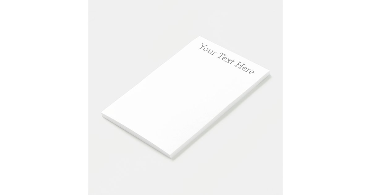 Create Your Own 4"x6" Post-it® Notes | Zazzle