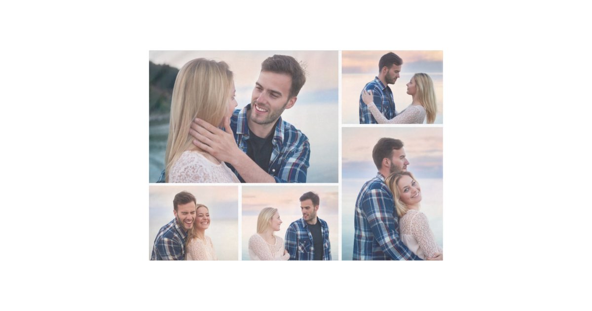Create Your Own 5 Photo Collage Tablecloth | Zazzle