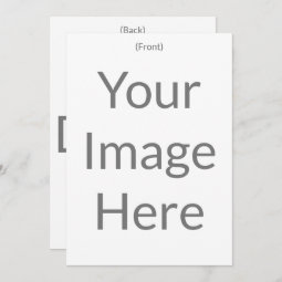 Create your own 5" x 7" Matte Front and Back Invitation | Zazzle