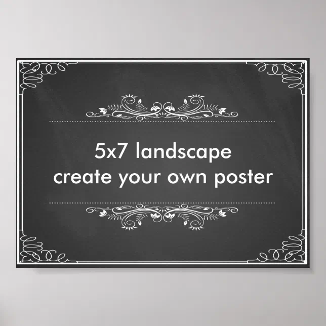 Create your own 5x7" landscape poster print | Zazzle