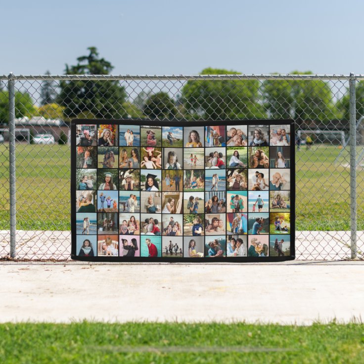 Create Your Own 60 Photo Collage Banner Zazzle