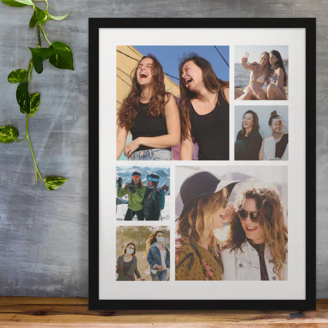 Create Your Own 6 Photo Collage Poster | Zazzle